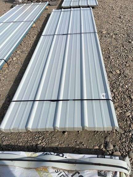Approx 48 Pcs 12' Tuff Rib Metal Cladding - White White Interior Liner ...