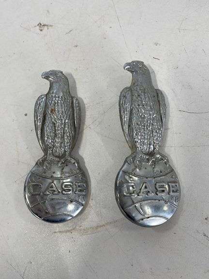 2 Case Eagle Tractor Badges - Yorkton Auction Centre