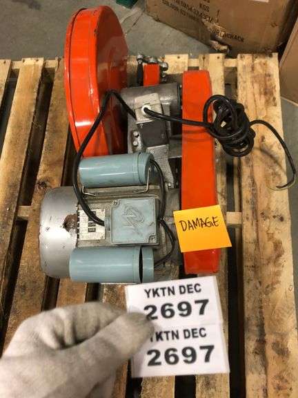 DAMAGED CHOP SAW 220V - Yorkton Auction Centre