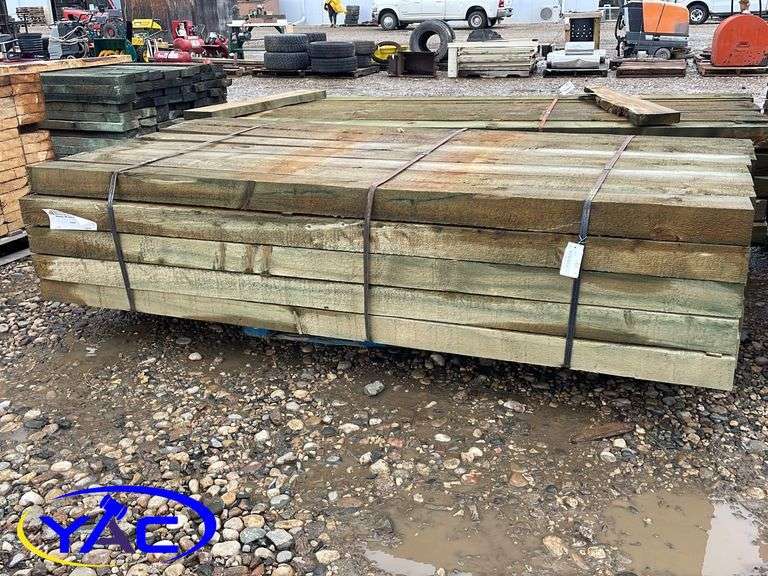 Approx. 40 Pcs 4x6x8 CCA Rough Cut Lumber - Yorkton Auction Centre