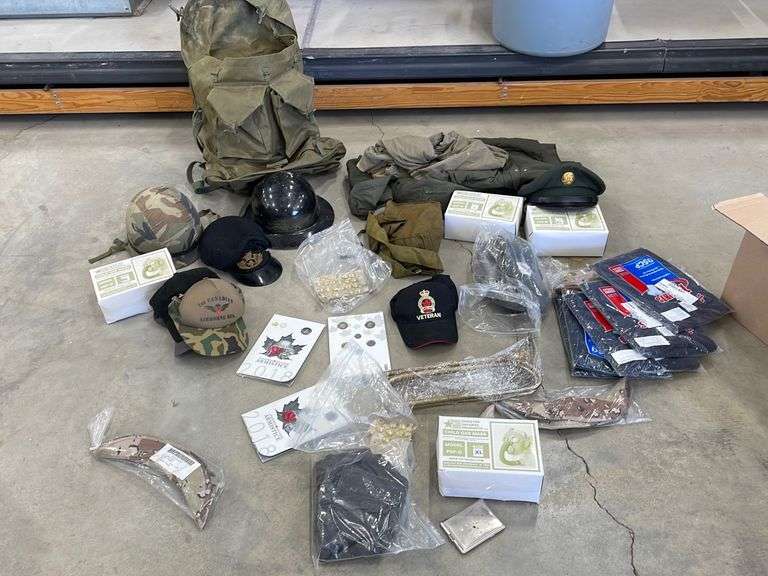 2 - Boxes Of Assorted Military Collections - Yorkton Auction Centre