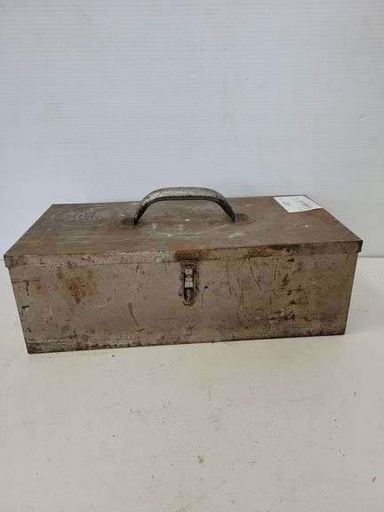 Claas Tool Box with old Wrenches - Yorkton Auction Centre