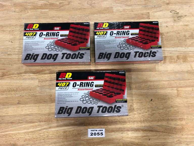 (3) 407PCS O-RING ASSORTMENT BIG DOG TOOLS - Yorkton Auction Centre