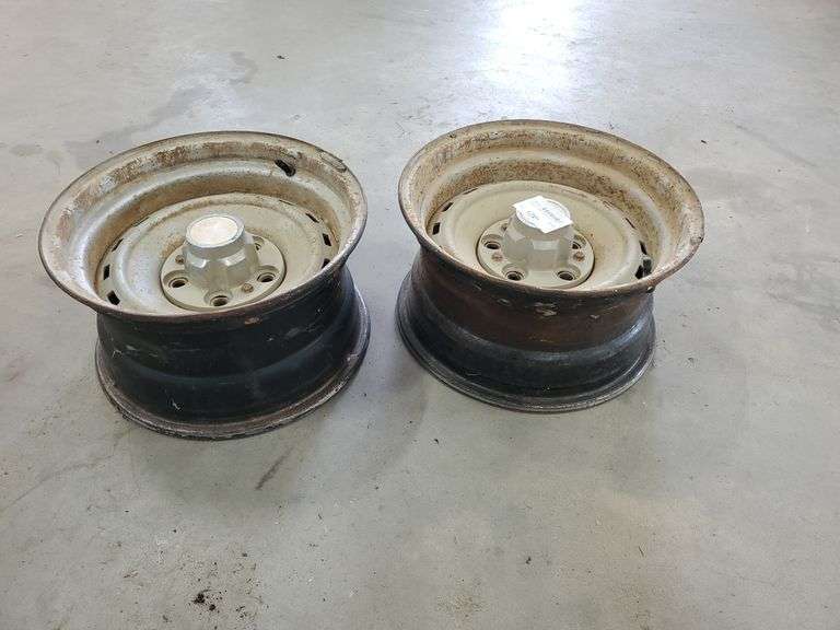 2 - Chevy 5x5 Bolt Pattern 2WD Rally Wheels - Yorkton Auction Centre
