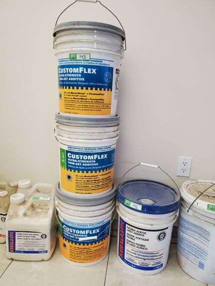 3 - Custom Flex Ultra Strength Thin Set Additive - Yorkton Auction Centre