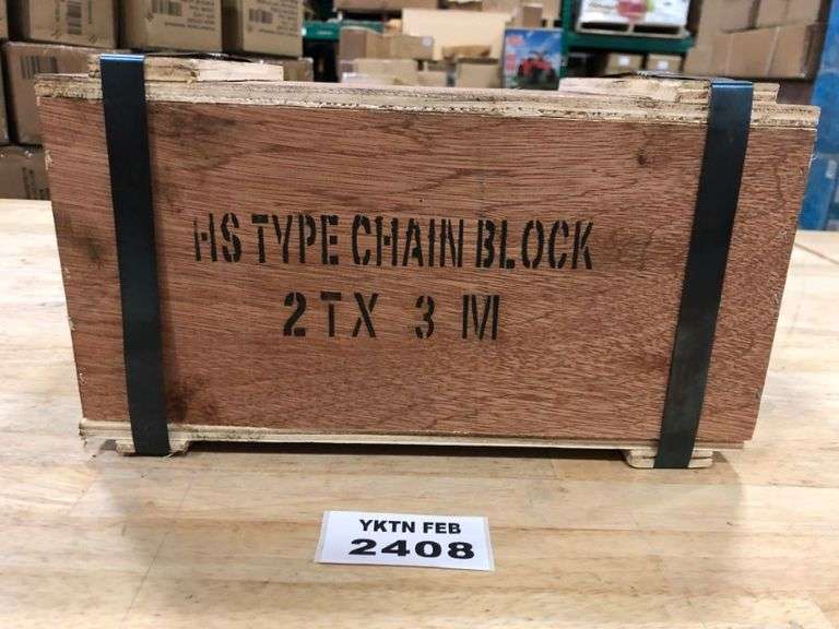 HS TYPE CHAIN BLOCK Yorkton Auction Centre HS TYPE CHAIN BLOCK Yorkton Auction Centre