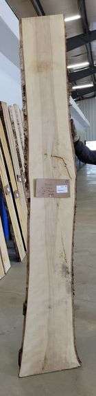 Birch Slab - 8'L x 1.5" x 13"w - Yorkton Auction Centre