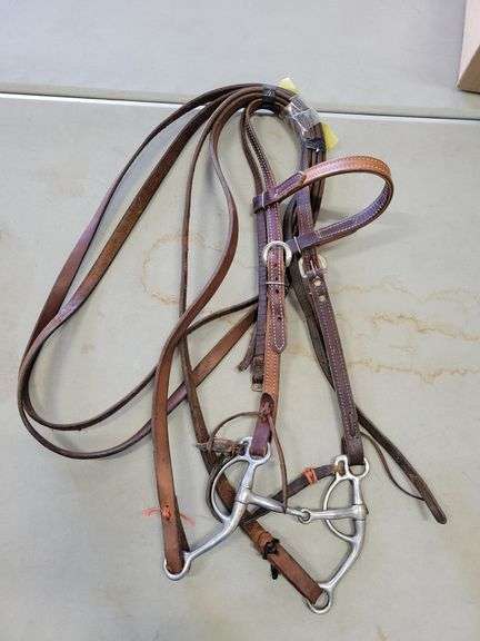 Bridle W/ Snaffle Bit & 96" Reins - Yorkton Auction Centre