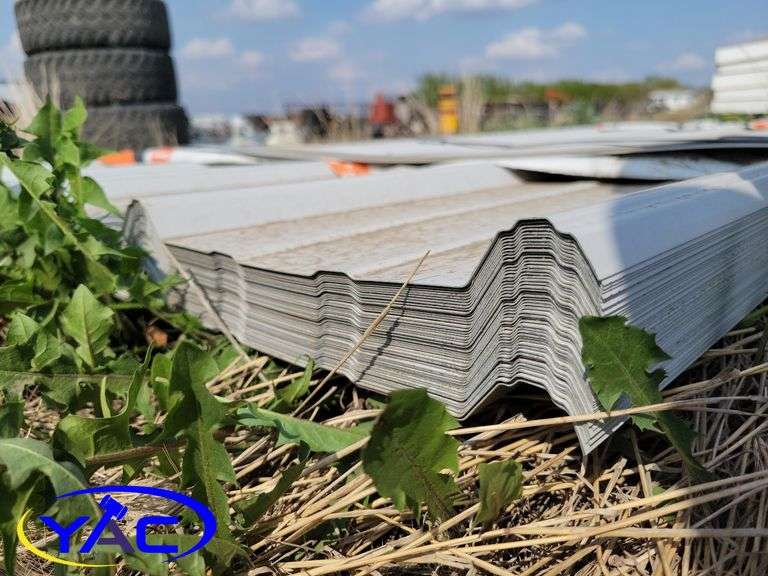 Approx. 50 Sheets 8'3" Tuff Rib Metal Cladding, 29 Gau. Gr. 80 'White ...