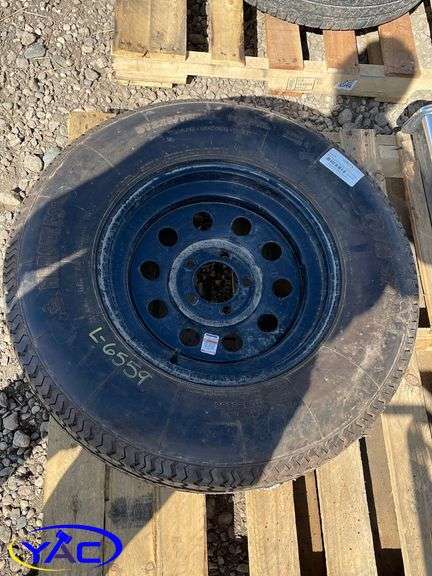 225 75 R15 Trailer Tire and Rim - Yorkton Auction Centre