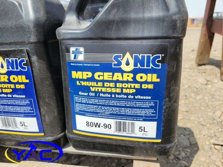 5 - 5L Sonic MP Gear Oil 80w90 - Yorkton Auction Centre