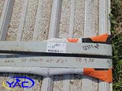 Approx. 50 Sheets 8'3" Tuff Rib Metal Cladding, 29 Gau. Gr. 80 'White ...