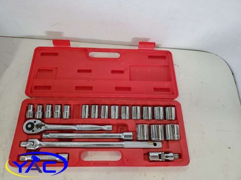 GEL Tools 23 Pc. Metric 1/2" Drive Socket Set - Yorkton Auction Centre