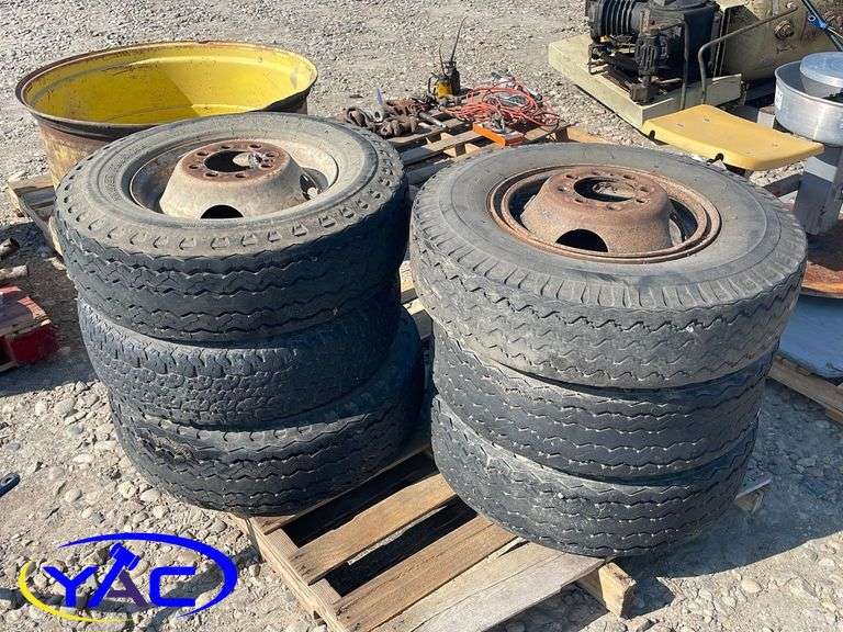 6 - Ford Dually Rims - 16.5" (2 Are Split Rims) - Yorkton Auction Centre