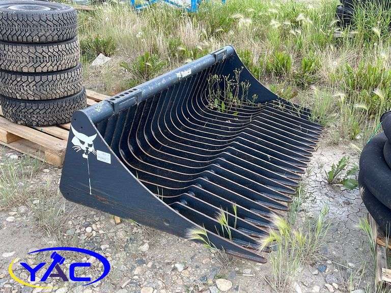 Bobcat Skid Steer 72" Root Rake Bucket - Yorkton Auction Centre