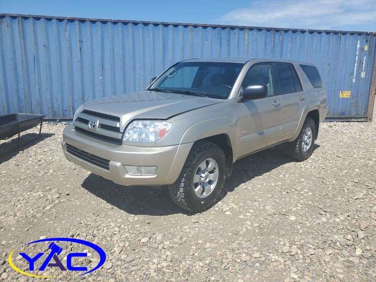 2004 TOYOTA 4RUNNER SR5 V6 4WD - Yorkton Auction Centre