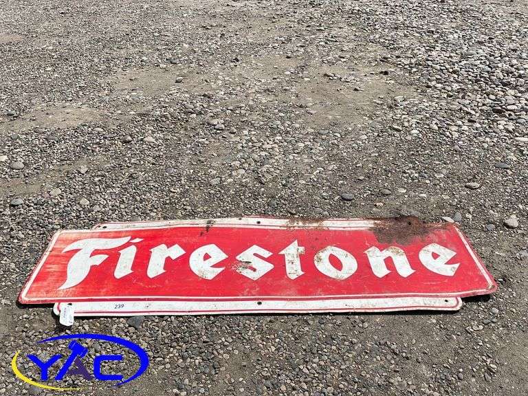 6' Firestone Sign - Circa 1970's - Yorkton Auction Centre
