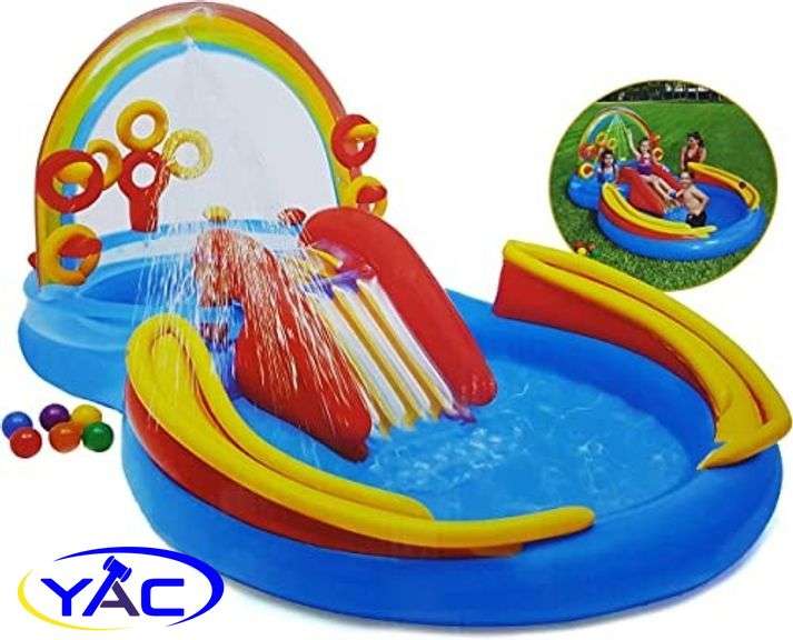 INTEX RAINBOW RING INFLATABLE PADDLING POOL - Yorkton Auction Centre