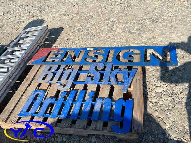 Ensign Big Sky Drilling Steel Sign - Yorkton Auction Centre