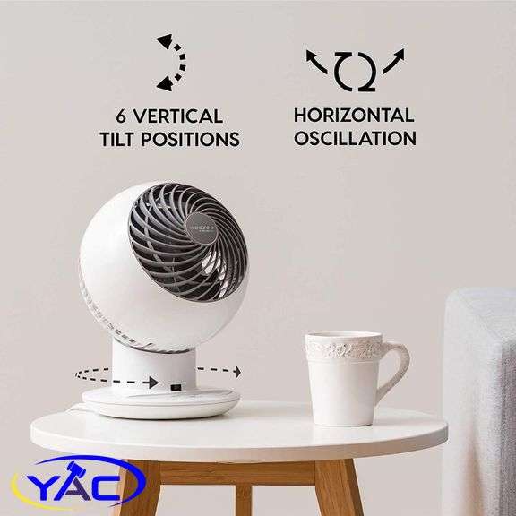 WOOZOO GLOBE MULTI-DIRECTIONAL 5 SPEED OSCILLATING FAN W/REMOTE ...