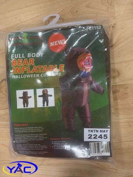 FULL BODY BEAR INFLATABLE COSTUME HALLOWEEN - Yorkton Auction Centre