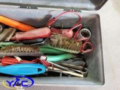 Small Grey Tool Box W/ Tools - Yorkton Auction Centre