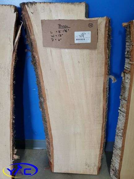 3'1.75" x 12" x 2" Birch Slab - Yorkton Auction Centre