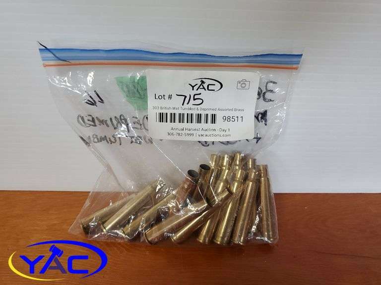 .303 British Wet Tumbled & Deprimed Assorted Brass - Yorkton Auction Centre