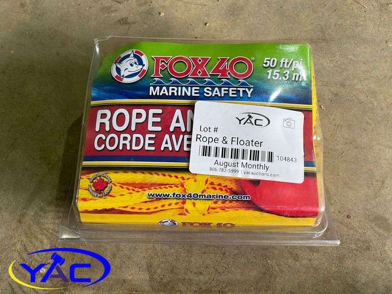 Rope & Floater - Yorkton Auction Centre