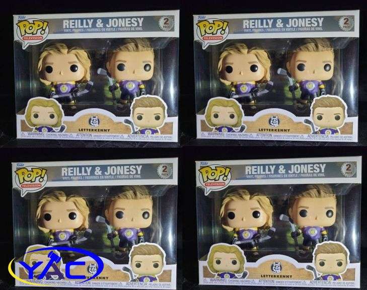 (4) FUNKO POP TELEVISION: LETTERKENNY - 2PK REILLY & JONESY IN JERSEYS ...