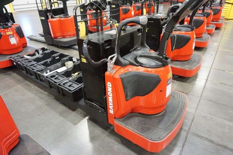 Raymond 8410 Walkie Rider Electric Pallet Truck - Yellow Tag Auctions