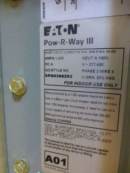Eaton Pow-R-Way 111 - Yellow Tag Auctions