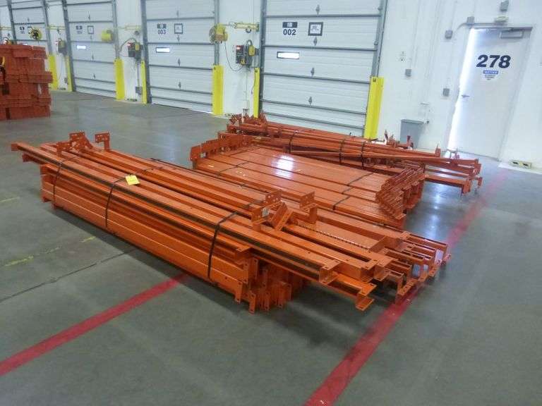 Lot of Approx. (291) Teardrop Pallet Racking Braces - Yellow Tag Auctions