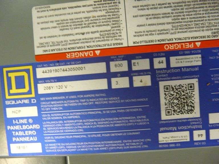 Square D Enclosure - Yellow Tag Auctions