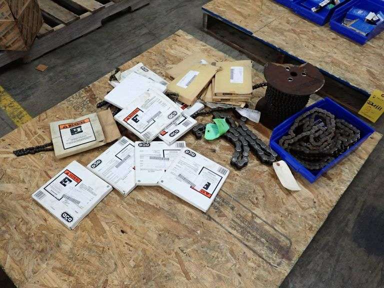 Lot of (21) Assorted Roller Chains - Yellow Tag Auctions