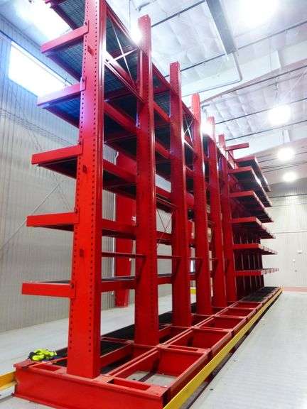 Unarco Cantilever Racking 5,000 Arm Load Limit - Yellow Tag Auctions