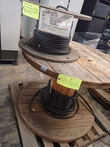 Lot of (2) Different Sizes Rolls of Control Cables - Yellow Tag Auctions