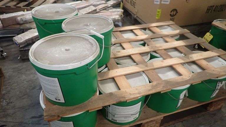 Lot of (14) Buckets of Mercasol 633SR Storage & Running Thread Compound ...