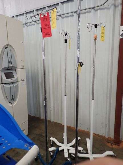 Lot of (4) IV Stands - Yellow Tag Auctions
