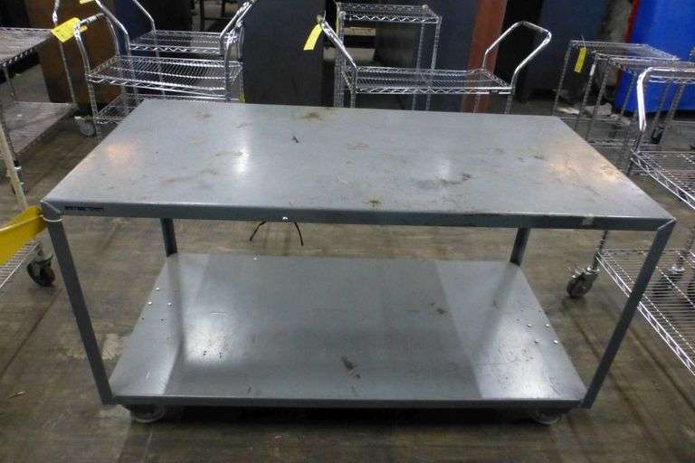 Metal Rolling Table - Yellow Tag Auctions