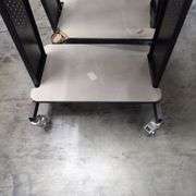 Lot of (2) Computer Rolling Carts - Yellow Tag Auctions