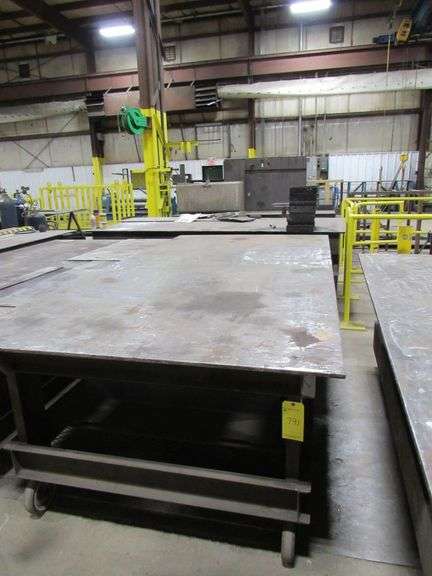 Rolling Steel Table - Yellow Tag Auctions
