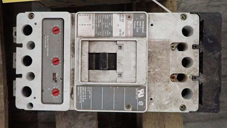 Lot of (1) Circuit Protector and (4) Circuit Breaker Frames - Yellow ...