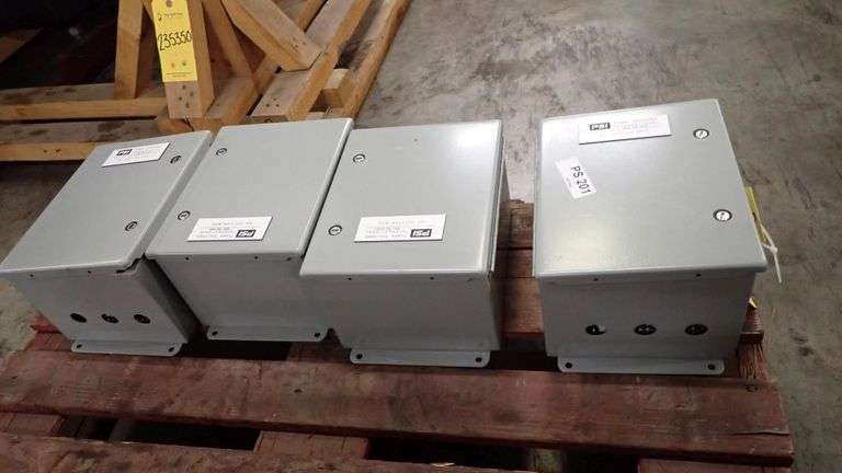 Lot of (4) PSI Solutions AC Juntion Boxes - Yellow Tag Auctions