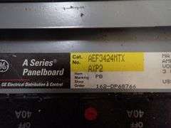 GE Panelboard - Yellow Tag Auctions