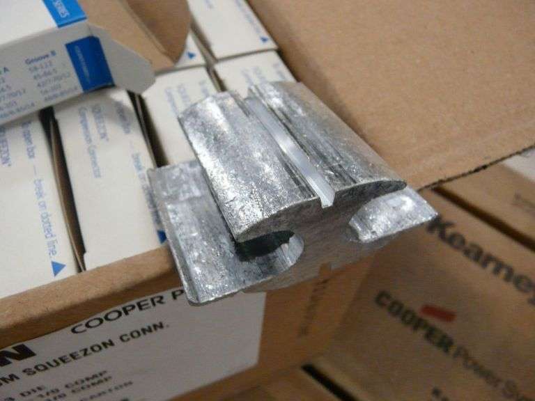 Lot of (38) Boxes of Eaton Aluminum Squeezon Connectors - Yellow Tag ...