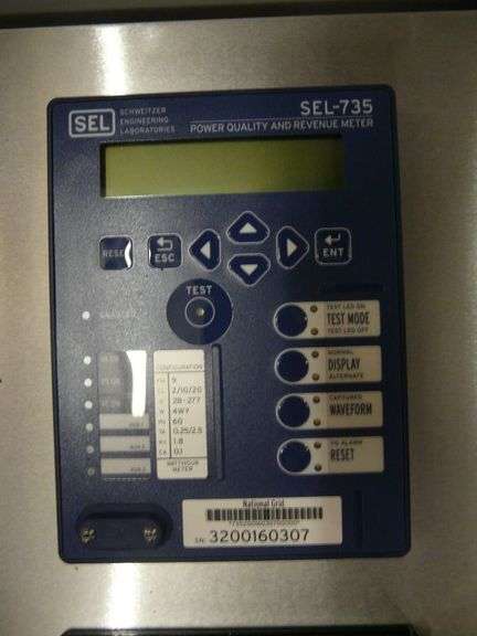 SEL Enclosure w/SEL735 Power Quality and Revenue Meter - Yellow Tag ...