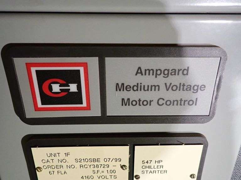 Cutler Hammer Ampgard Medium Voltage Motor Control - Yellow Tag Auctions