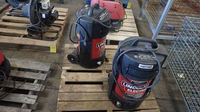 Lot of (2) Lincoln Electric Miniflex Portable Weld Fume Extractors ...