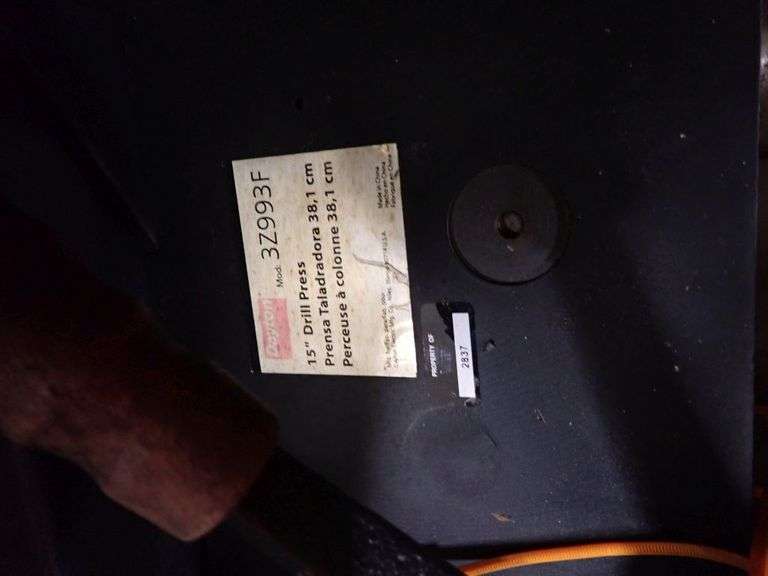 Knaack 3068 Toolbox w/Drill Press and Vise - Yellow Tag Auctions